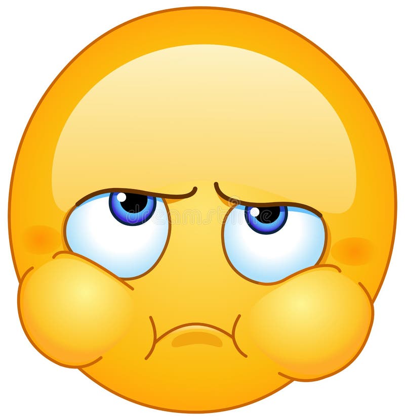 Gepufte Uit Wangen Emoticon Vector Illustratie - Illustration of ...