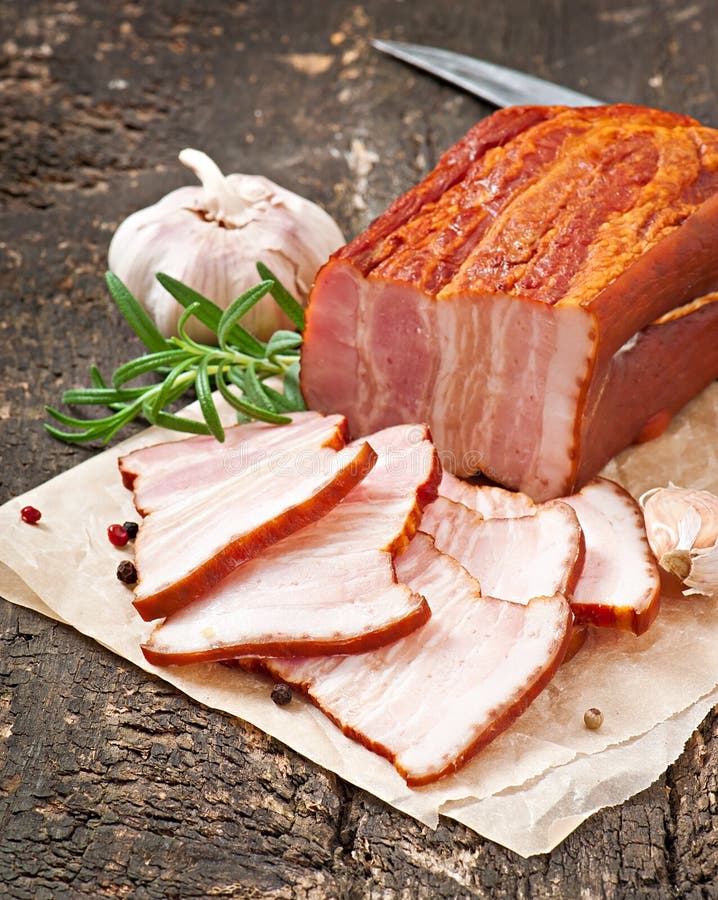 Scheiben Des Speckes Lardo Di Colonnata Stockbild - Bild von cuisine ...