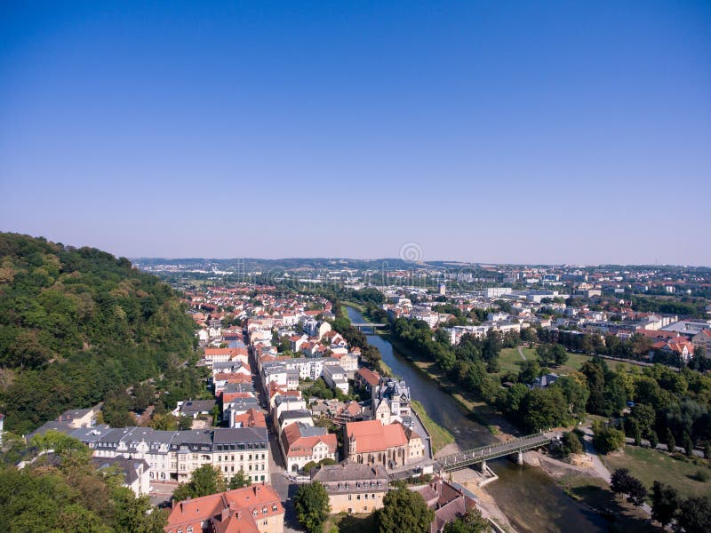 Gera Aerieal View Houses Architecture Town Thuringia Stock Photo ...