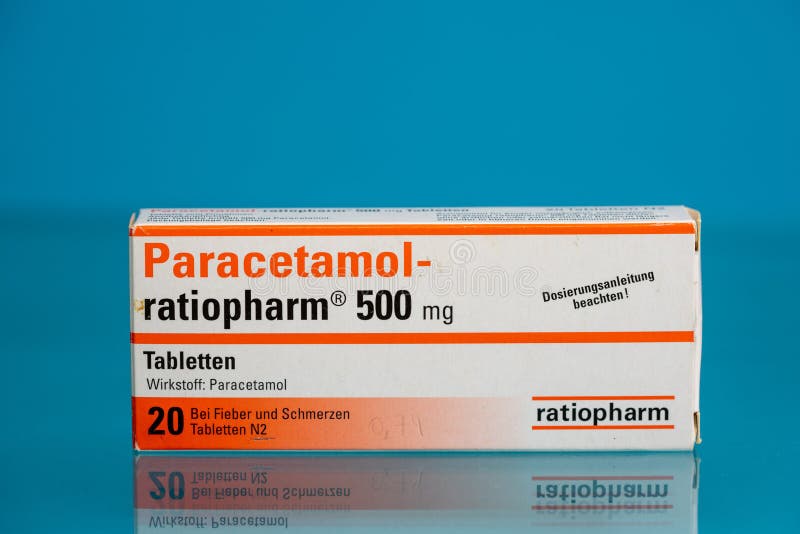 Gera, Germany - MAR 17, 2022: Packages of Paracetamol. Paracetamol ...