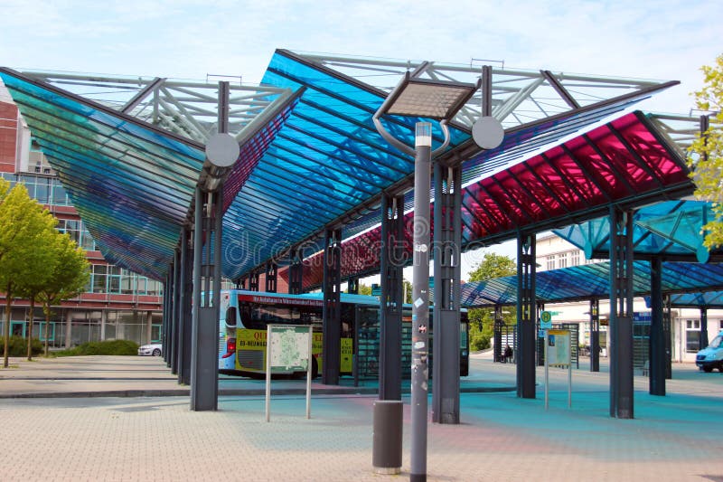 Gera, Germany - May 19, 2023: Main Bus Station of Gera, the Third ...