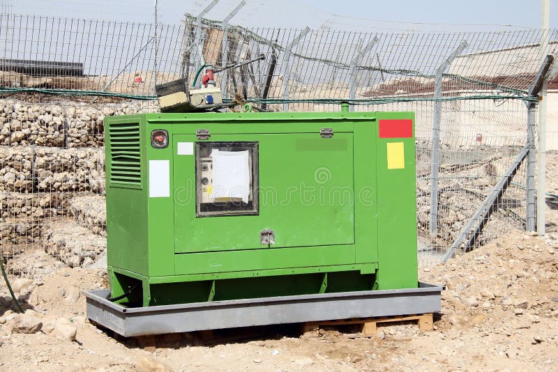 Gerador elétrico móvel foto de stock. Imagem de ampére - 157147460