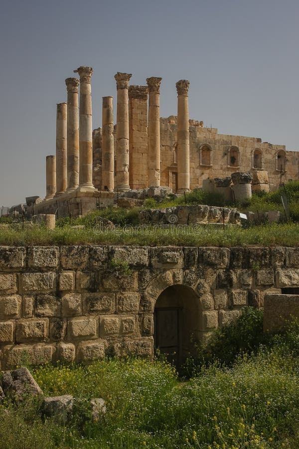 Gerasa Ruins, Jerash, Jordan Stock Photo - Image of architecture ...