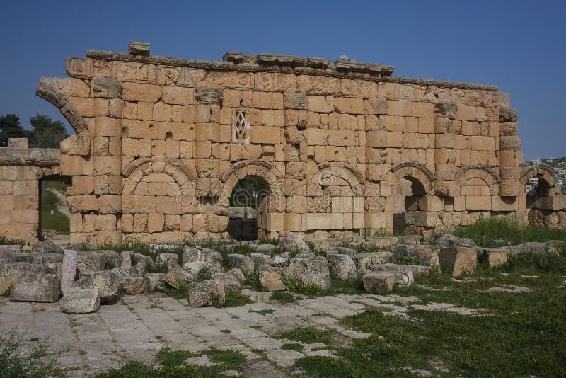 Gerasa Ruins, Jerash, Jordan Stock Photo - Image of gerasa ...