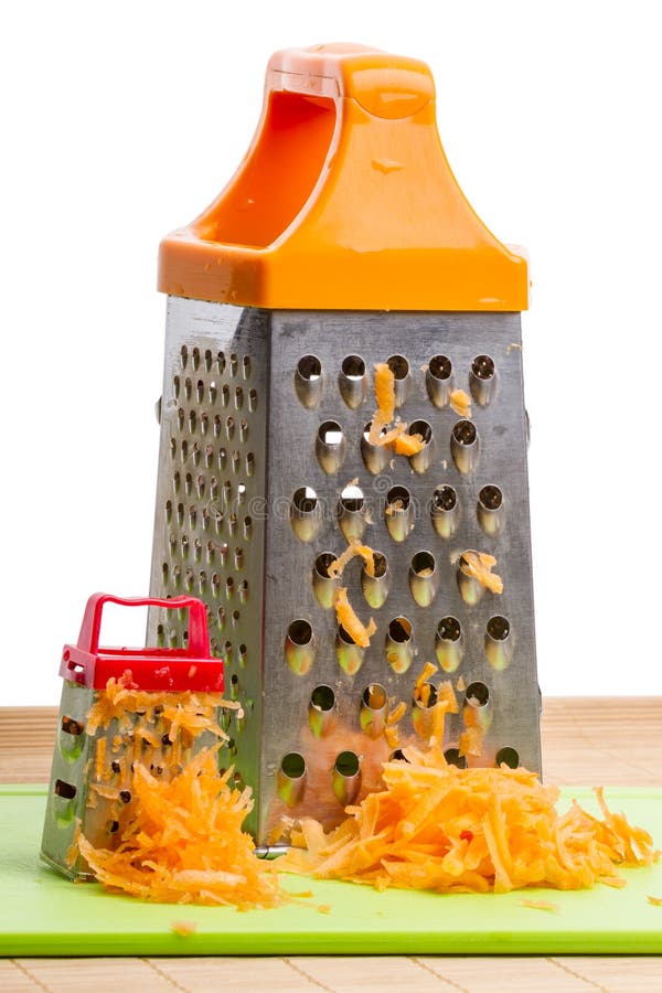 Geraspte Wortelen En Twee Raspen Stock Afbeelding - Image of ...