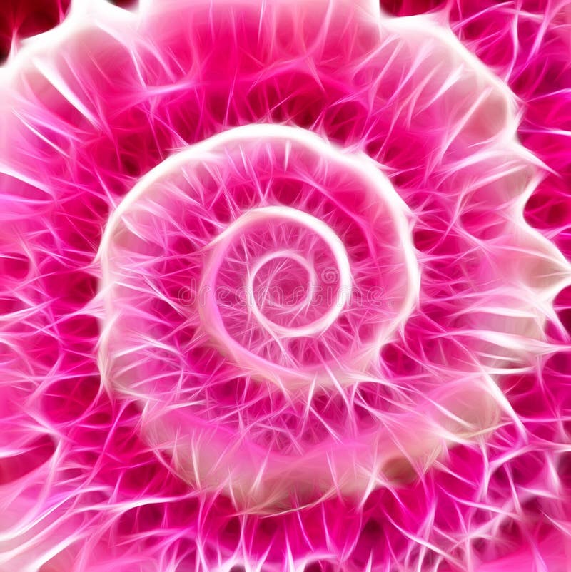 Gerber Flower Infinity Spiral Abstract Background Stock Illustration ...