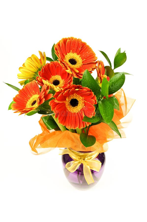 Gerberas bouquet stock photo. Image of beautiful, greeting - 17606960