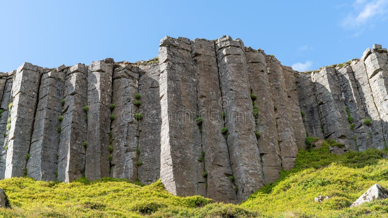 Gerduberg Basalt Columns on the Snaefellsnes Peninsula, Iceland Stock ...