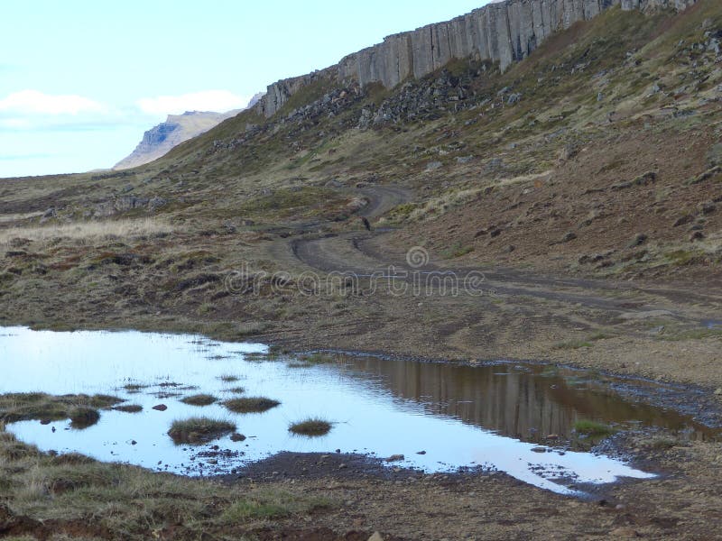 Basalt Cliffs at Gerduberg, Iceland Stock Photo - Image of view ...