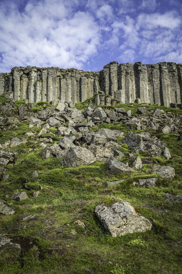 Gerduberg stock image. Image of borgarnes, rock, scandinavian - 44184911