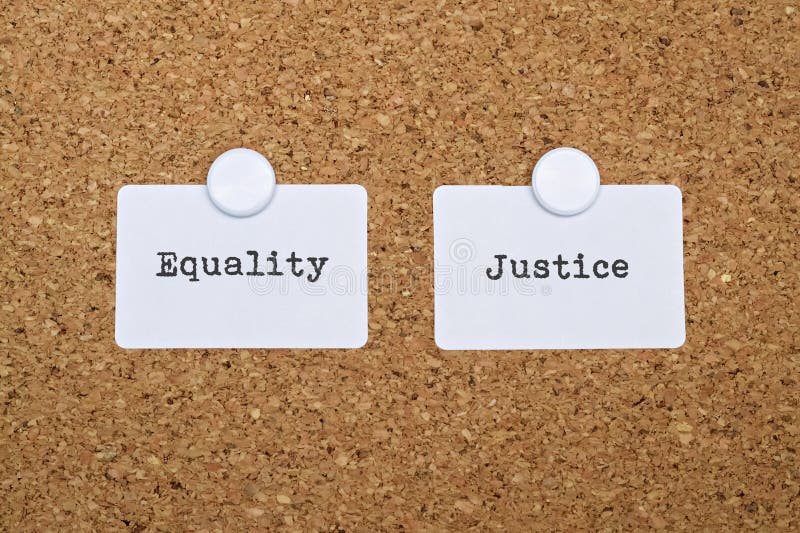 Gerechtigkeit Und Gleichheit Stockbild - Bild von plädieren, zugelassen ...