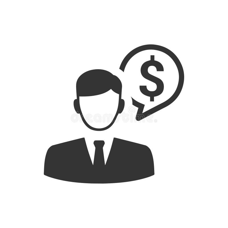 Diretor empresarial Icon ilustração do vetor. Ilustração de gerente ...