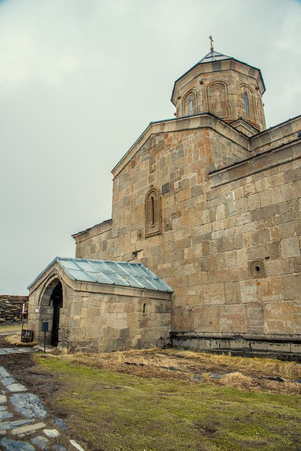 Gergeti Trinity Church stock photo. Image of monastery - 92593178