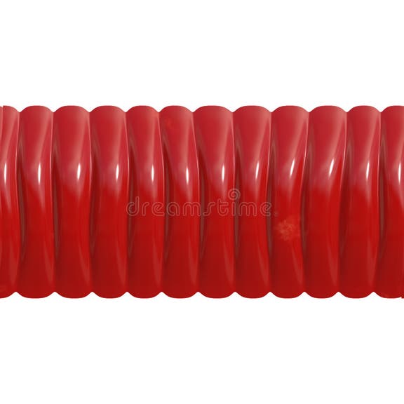 Geripptes rotes Rohr stock abbildung. Illustration von wasser - 29277964