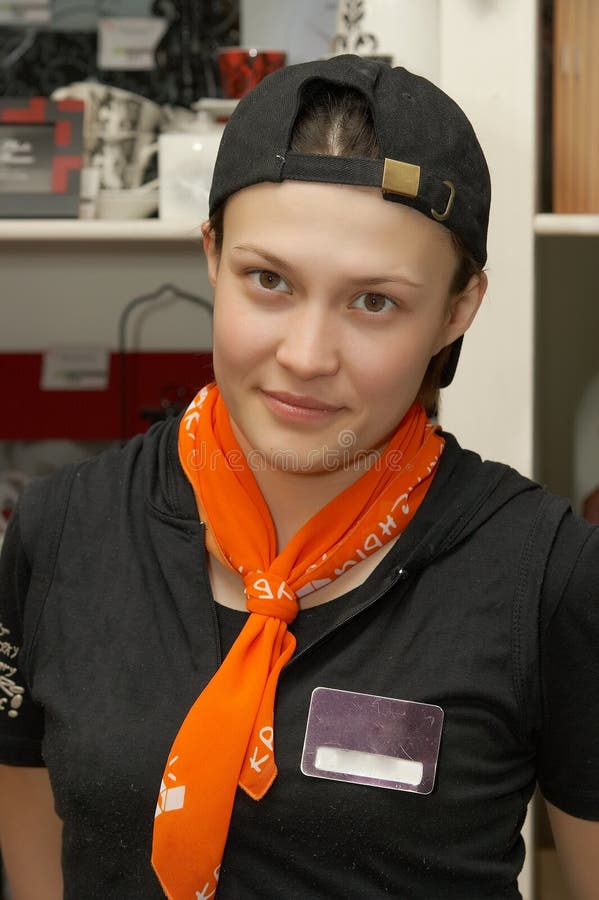 Gerl in a souvenir shop stock image. Image of professional - 4050461