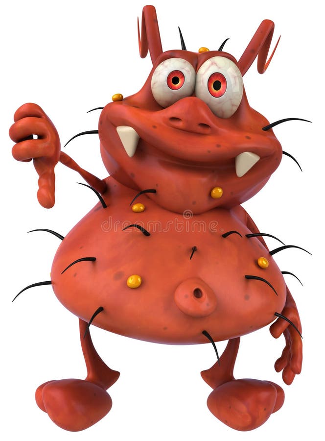 Germ stock illustration. Illustration of allergy, cartoon - 12083643