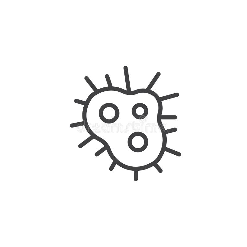 Germ bacteria line icon stock vector. Illustration of illness - 137206109 Germ bacteria line icon stock vector. Illustration of illness - 137206109