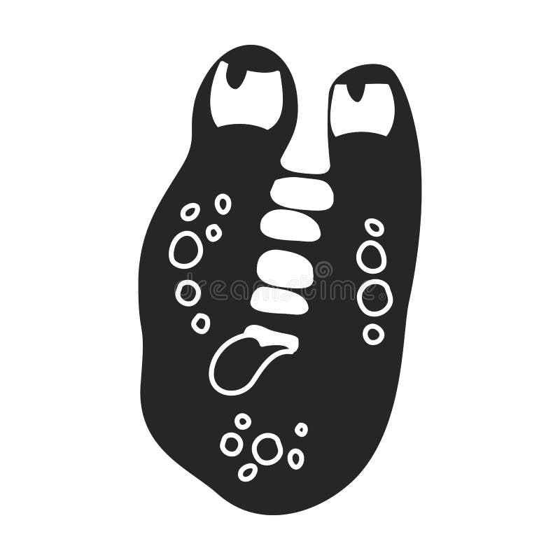 Germ of Bacteria Vector Icon.Black,simple Vector Icon Isolated on White ...