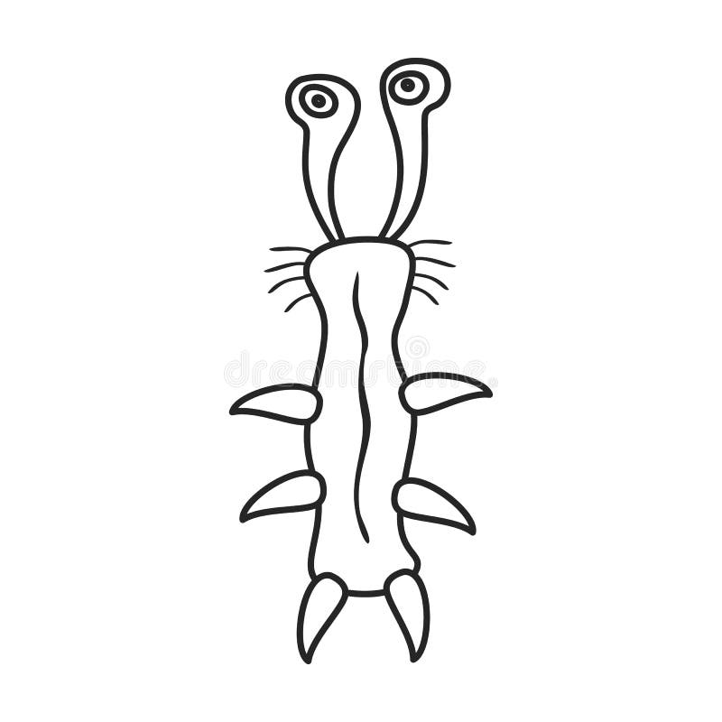 Germ Of Bacteria Vector Icon.Cartoon Vector Icon Isolated On White ...