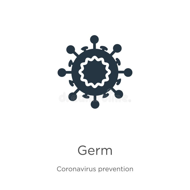 Germ Icon Vector. Trendy Flat Germ Icon from Coronavirus Prevention ...