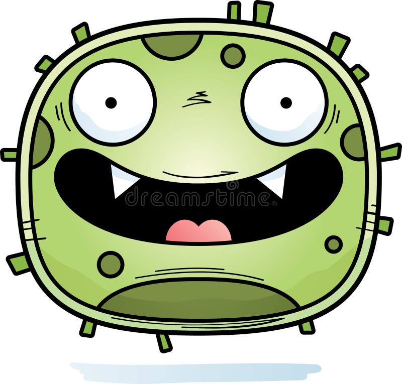 Happy Germ Microbe stock vector. Illustration of microorganism - 47776900