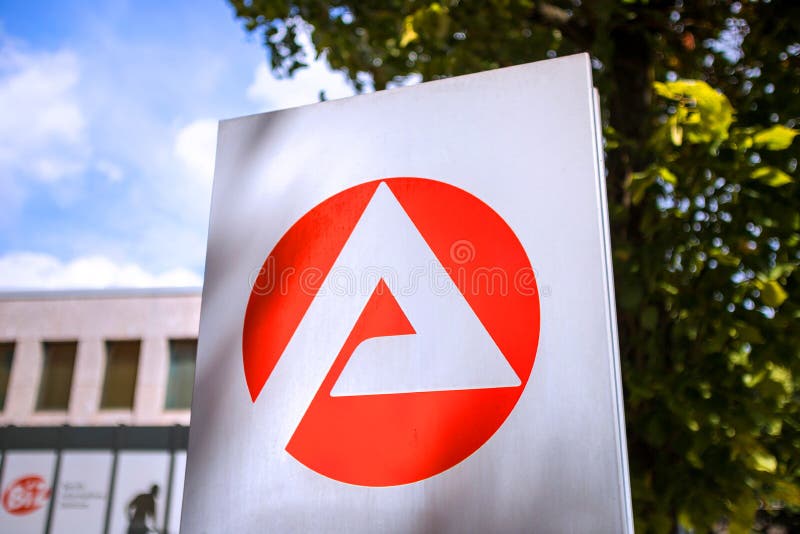 German Agency for Work Symbol Editorial Photo - Image of white, arbeit ...