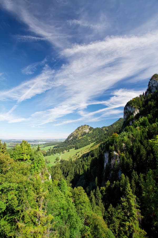 German Alps Sunny Landscape with Mountains Stock Image - Image of park ...