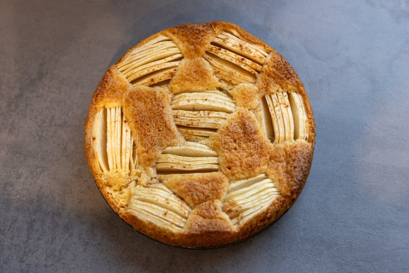 German Apple Pie Traditional Stock Photo - Image of filling, homemade ...