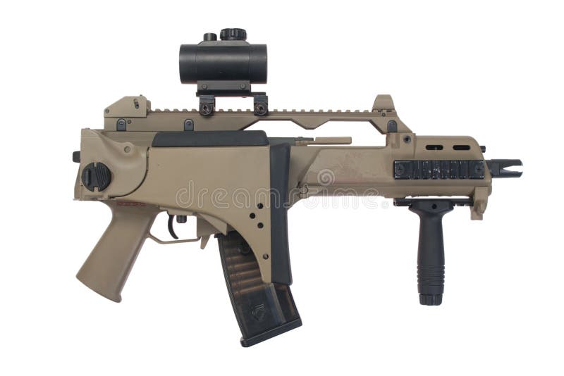 Automatic weapon G36 stock photo. Image of optical, object - 12554656
