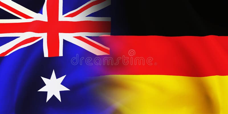 German,Australian Flag Together.Germany,Australia Waving Flag ...