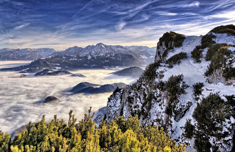 German & Austrian Alps stock image. Image of tree - 85506315