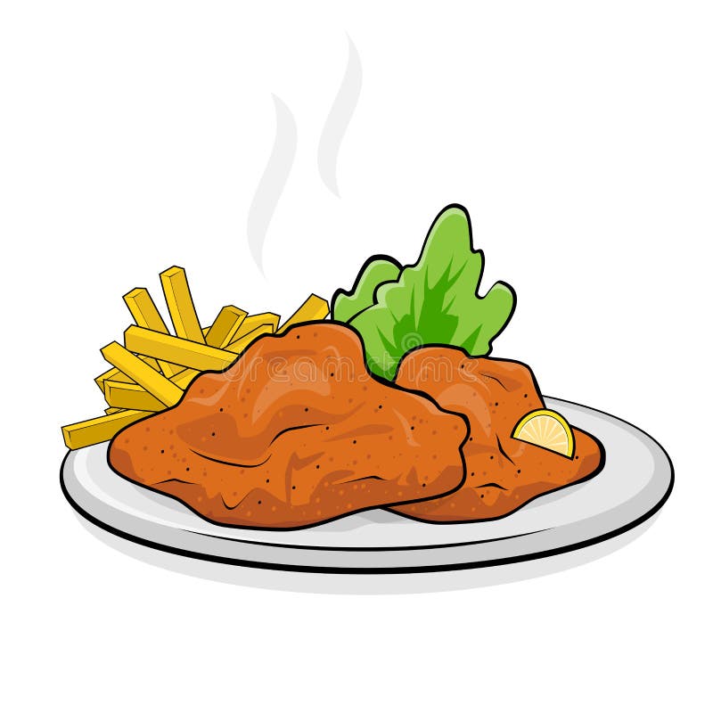 Dish Schnitzel Stock Illustrations – 1,133 Dish Schnitzel Stock ...