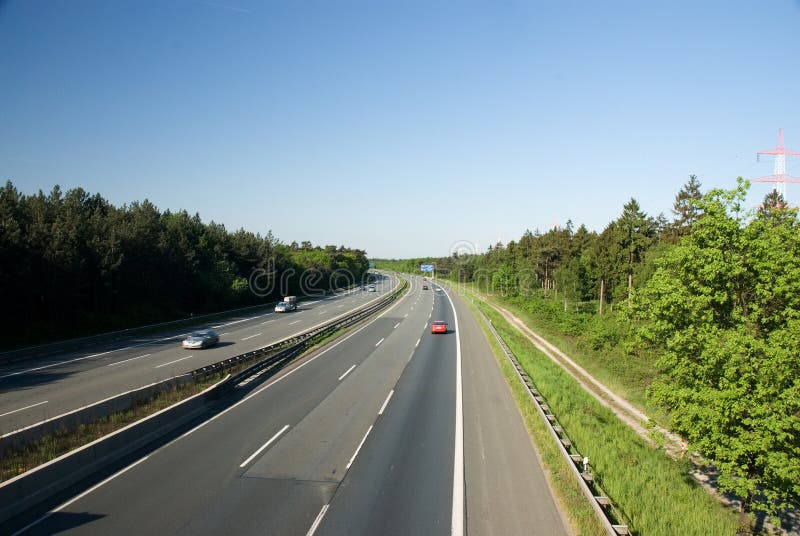German autobahn stock photo. Image of european, lines - 5416594