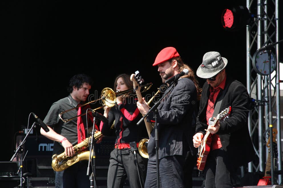 German Band Rotfront editorial photography. Image of rotfront - 14451882