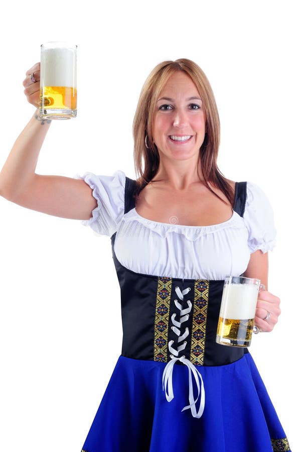 German Beer stock photo. Image of brunette, person, drindl - 9578396