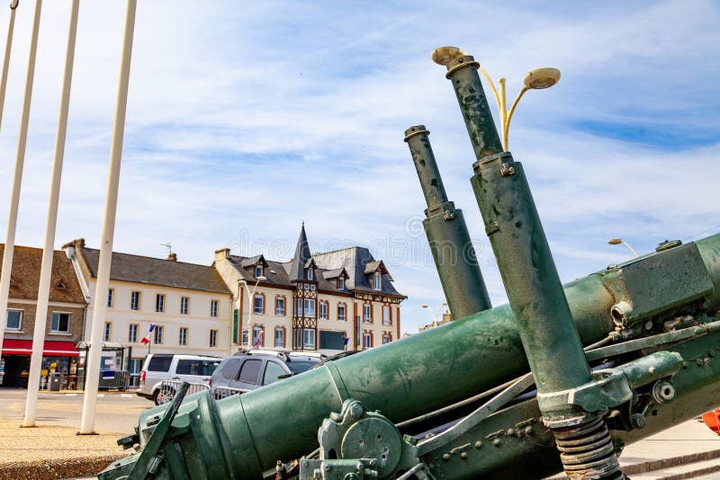German Gun Emplacement of Second World War on the Coast of Arromanches ...
