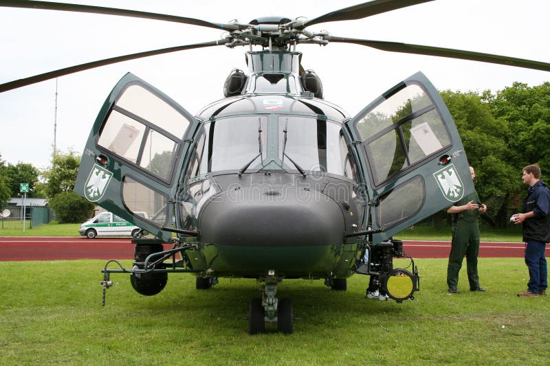 German Border Patrol Helicopter Editorial Photography - Image of police ...