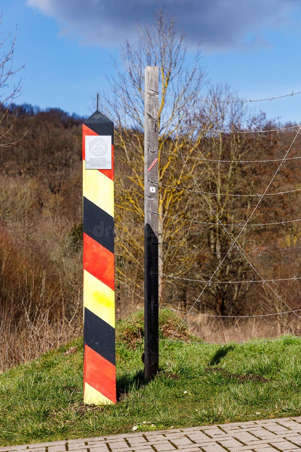 German Border at Vacha in Thuringia Editorial Photography - Image of ...
