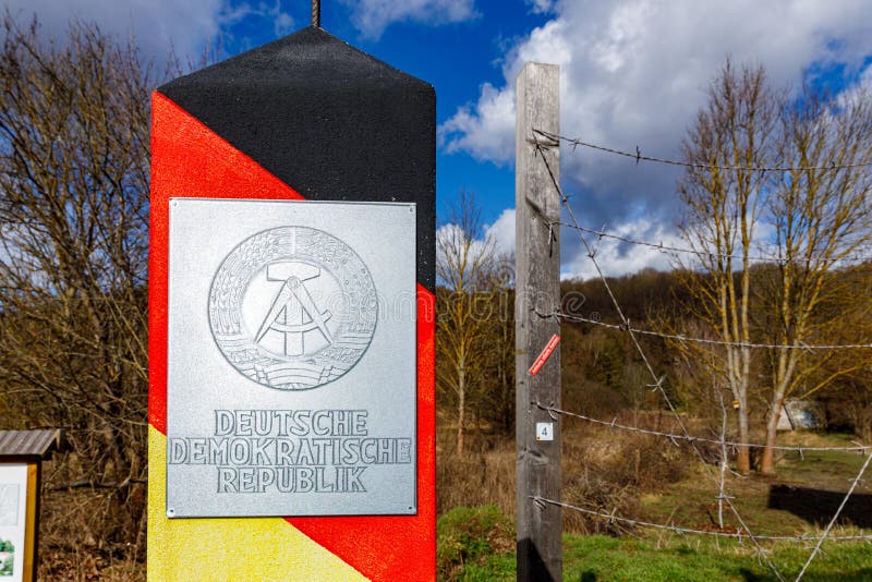 German Border at Vacha in Thuringia Editorial Photography - Image of ...