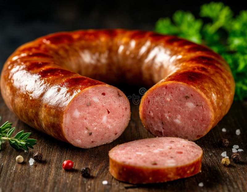 German bratwurst sausages stock illustration. Illustration of pepper ...