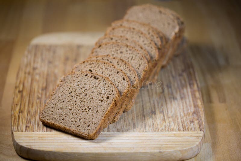 German Bread, Whole Grain on Wooden Board Stock Image - Image of fresh ...