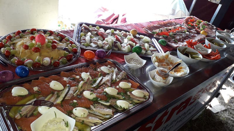 German Breakfast stock photo. Image of musli, sausages - 127736656