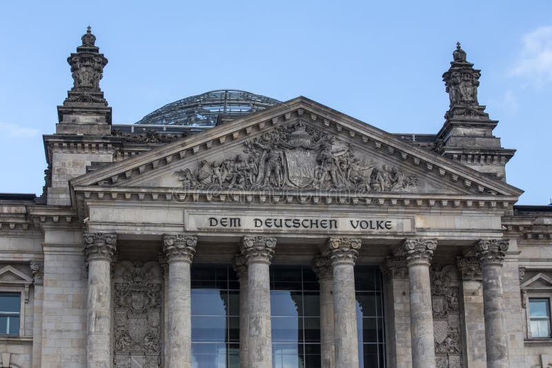 German bundestag in berlin stock image. Image of dome - 52157869