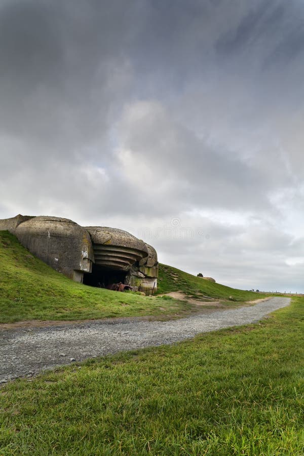 German bunker in Normandy stock image. Image of escape - 19769563