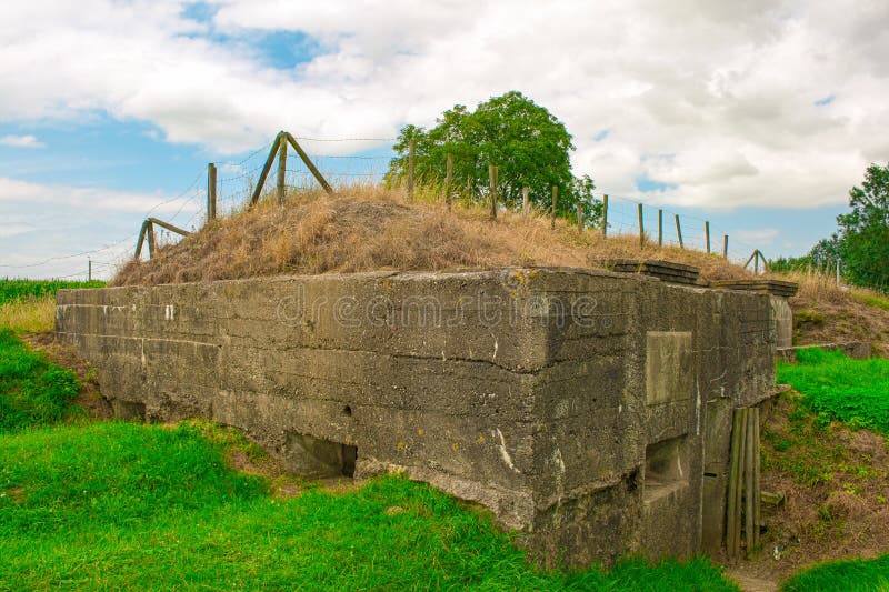 A German Bunker of World War One Belgium Flanders Fields Stock Image ...