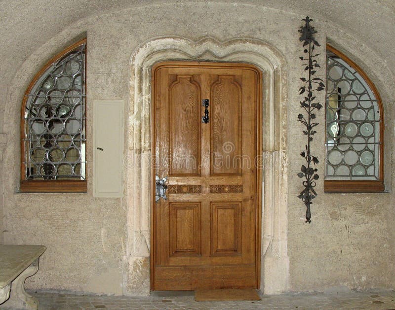 German Castle Doorway and Windows Stock Image - Image of travel ...