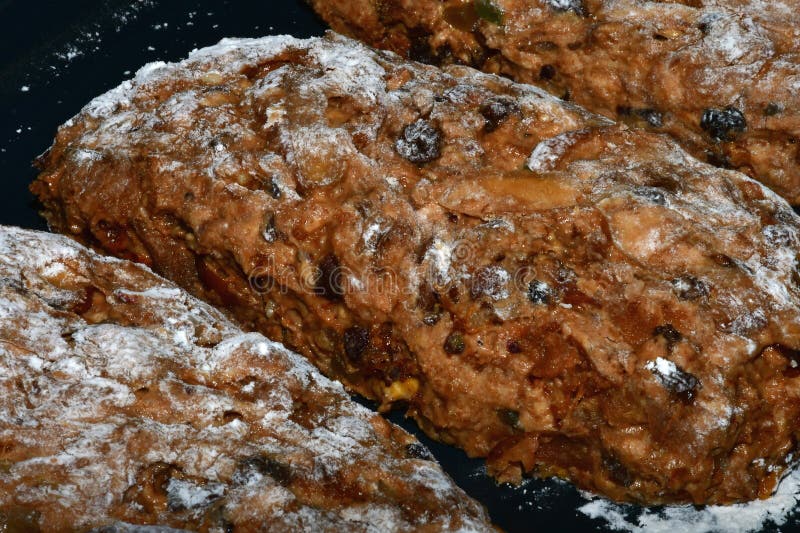 German Christmas Bakery Fruit Bread Stock Photo - Image of traditional ...