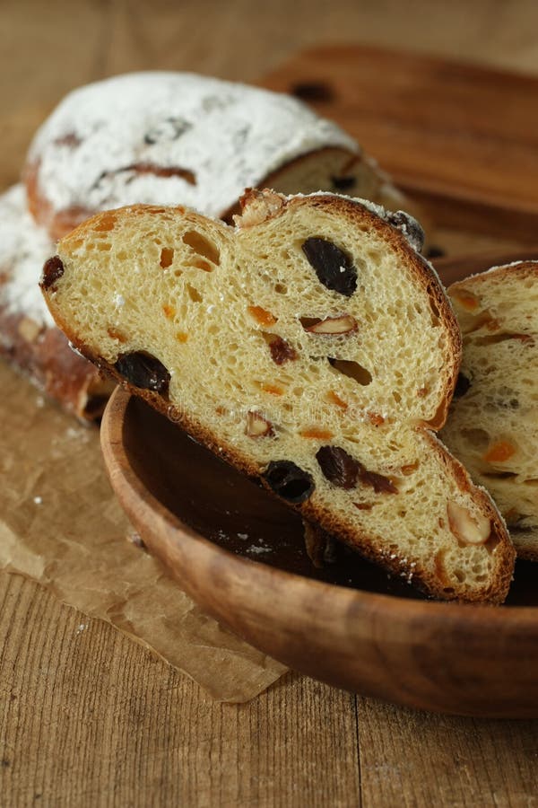 German Christmas bread stock image. Image of party, sweet - 28507497