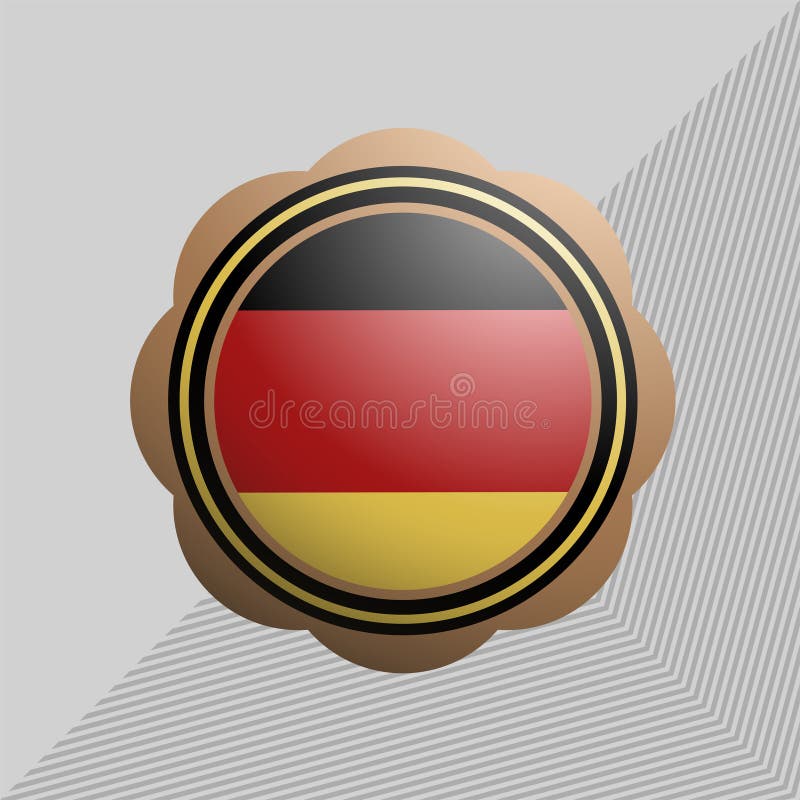 German circle emblem stock vector. Illustration of design - 95747762