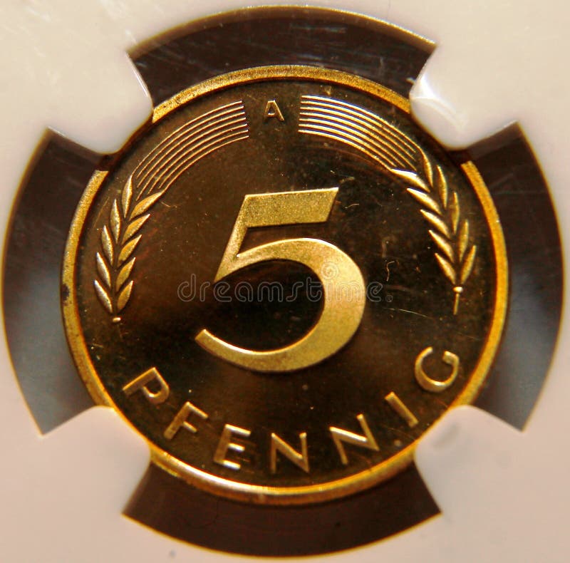 German Coin stock photo. Image of german, pfennigs, brass - 115293510